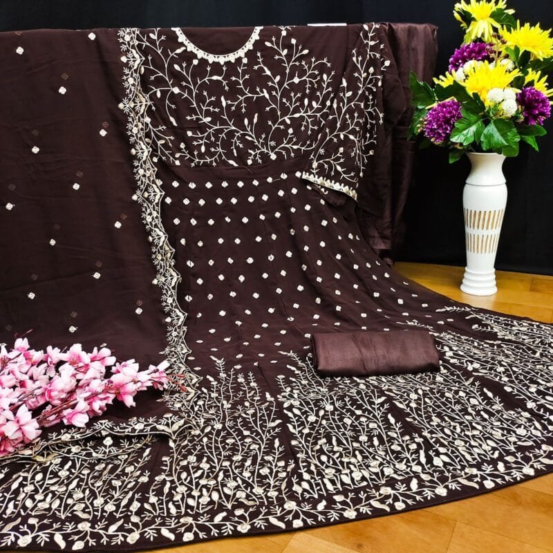 Pakistani Dress Embroidery Designs - Pakistani Suits - SareesWala.com