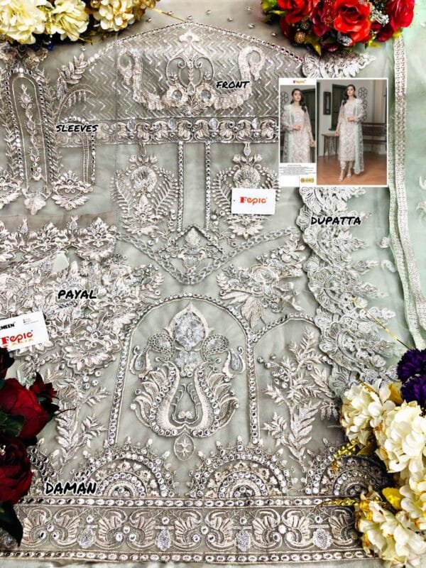 Pakistani Dress Party white - Pakistani Suits - SareesWala.com