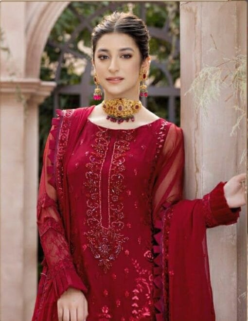 Pakistani Suits For Weddings Red - Pakistani Suits - SareesWala.com