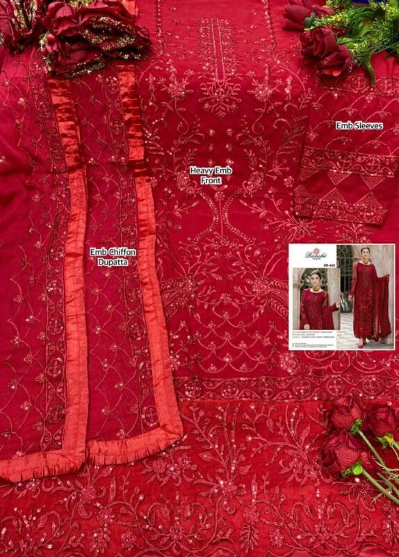 Pakistani Suits For Weddings Red - Pakistani Suits - SareesWala.com