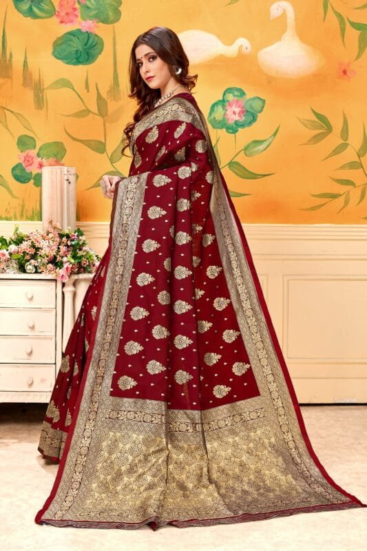 Saree Online Chennai Maroon Colour Saree - Designer Sarees Rs 500 to ...