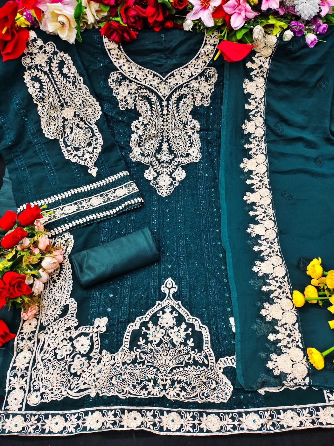 Pakistani Embroidery Dresses - SareesWala.com