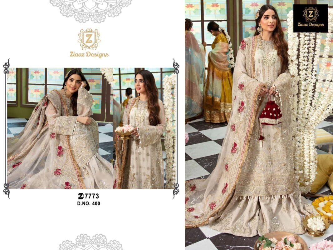 Embroidery Empire Designs Designer Pakistani Suits - SareesWala.com