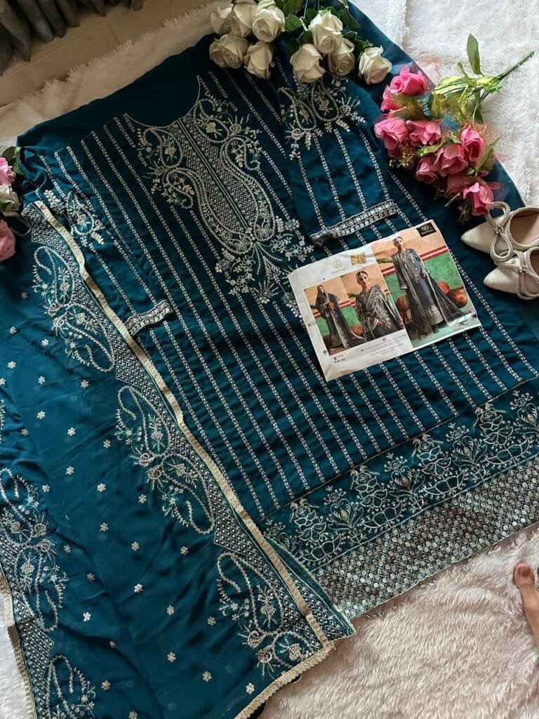 Silk Splendor Collection Designer Pakistani Suits - SareesWala.com