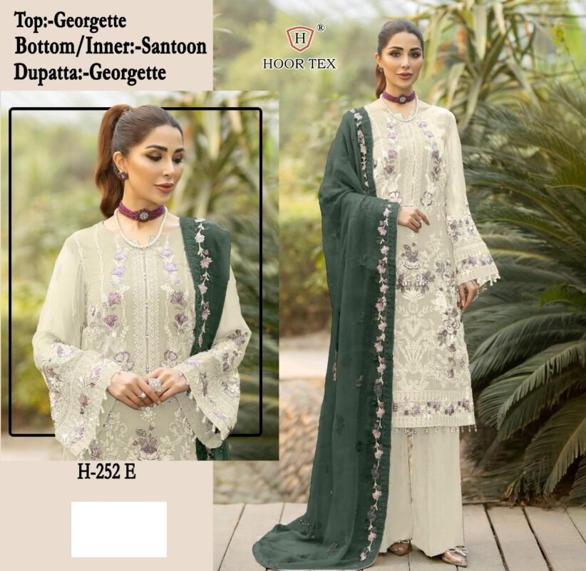 White Colour FOX GEORGETTE Suits - SareesWala.com