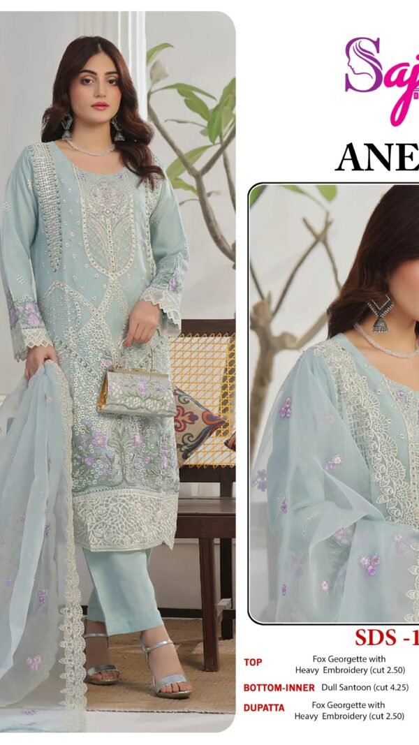 Pakistani Embroidered Suit Wholesale – Festive 2025 - SareesWala.com